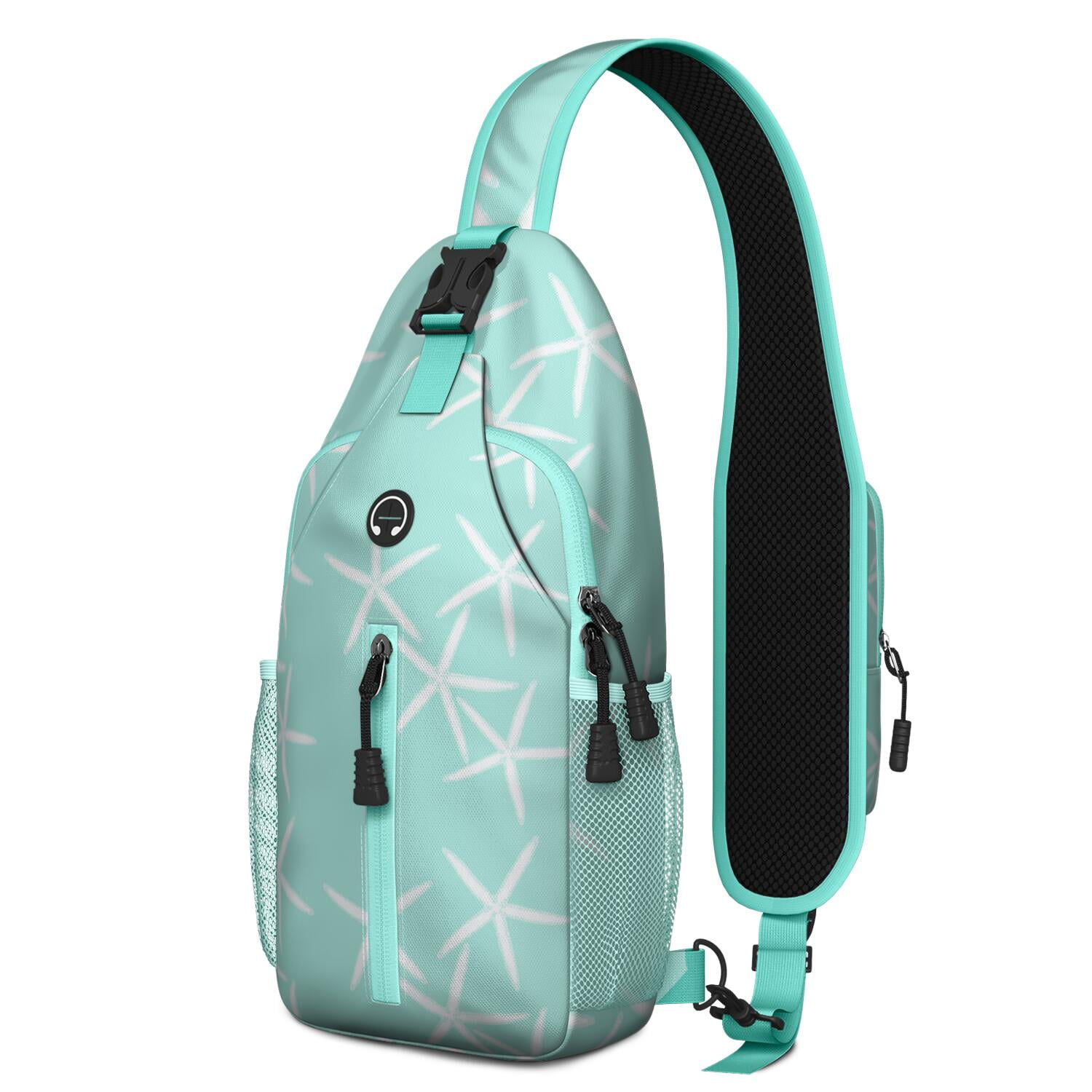 Crossbody Sling Backpack for Women Men White Starfish Shoulder Sling ...