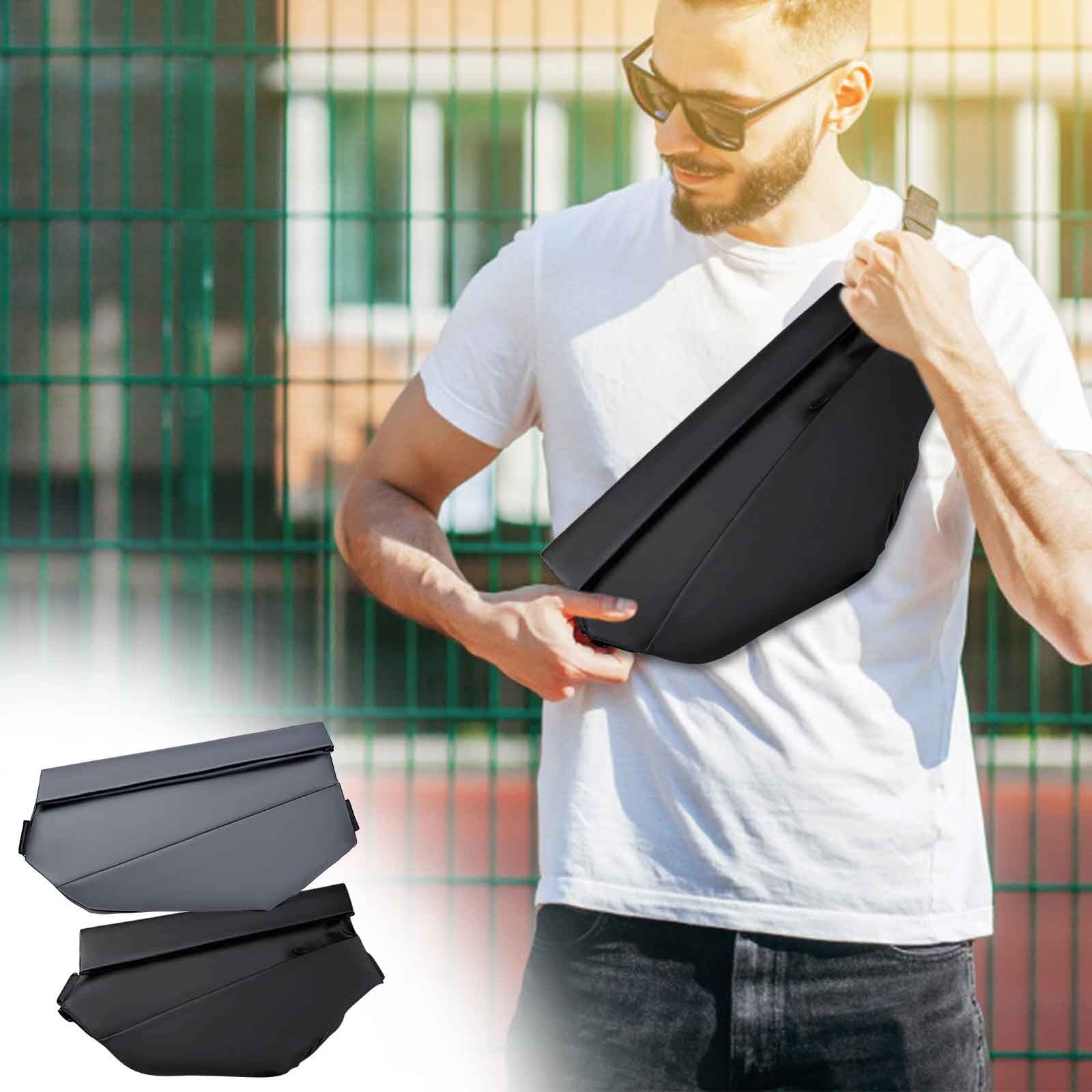 Crossbody Sling Bag, Expandable Postman Bag, Waterproof Fabric ...