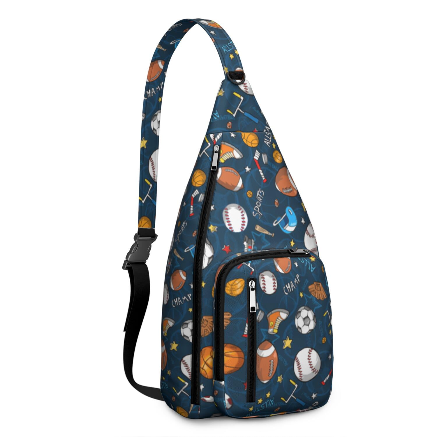 Crossbody Sling Bag for Men & Women - Lightweight Water-Resistant Chest ...