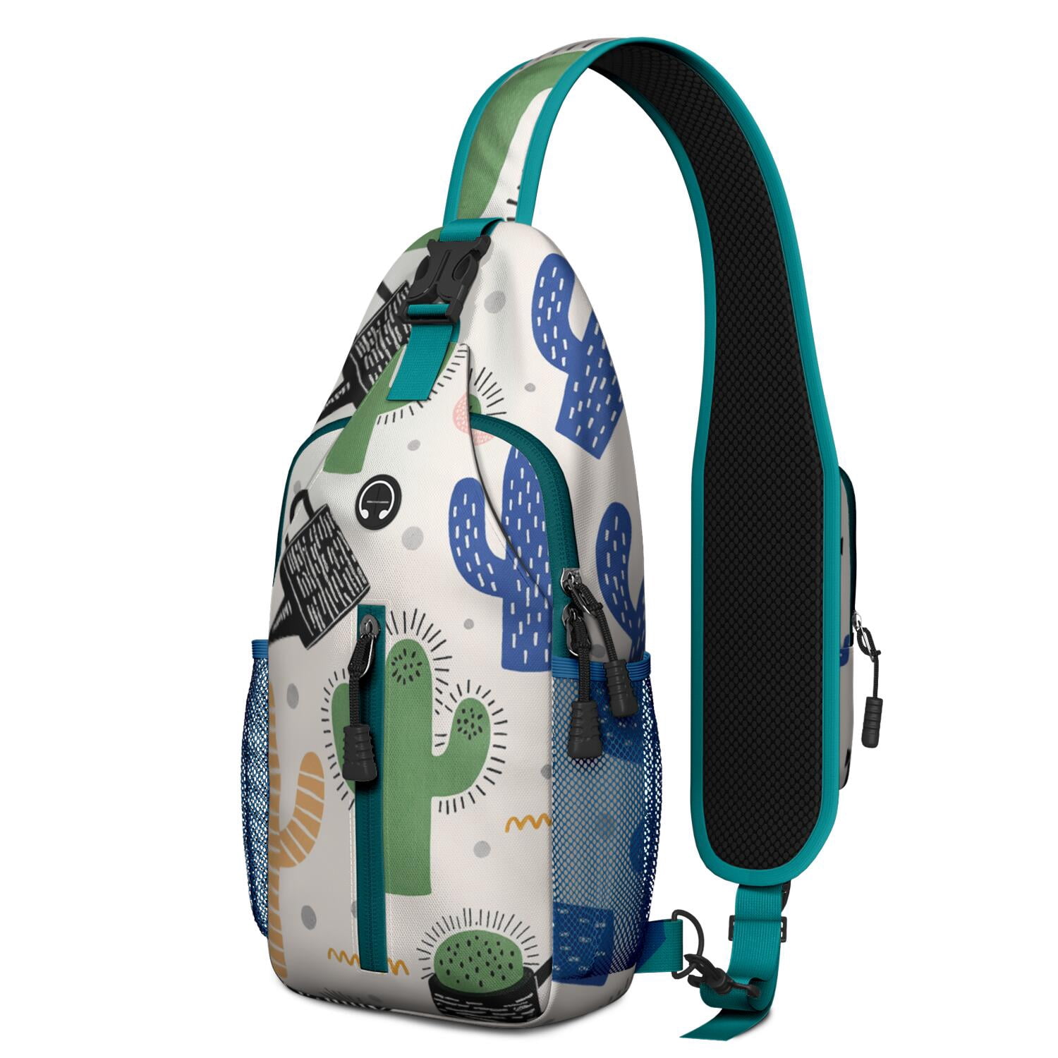 Crossbody Sling Bag Trendy Sling Backpack Cactus Gym Sports Travel ...