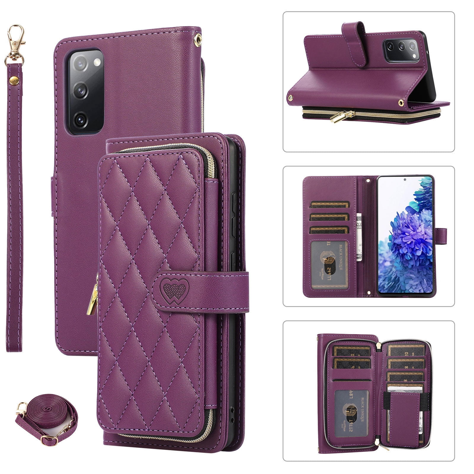 Crossbody Strap & Lanyard for Samsung Galaxy S20 Case Wallet, with 10 ...
