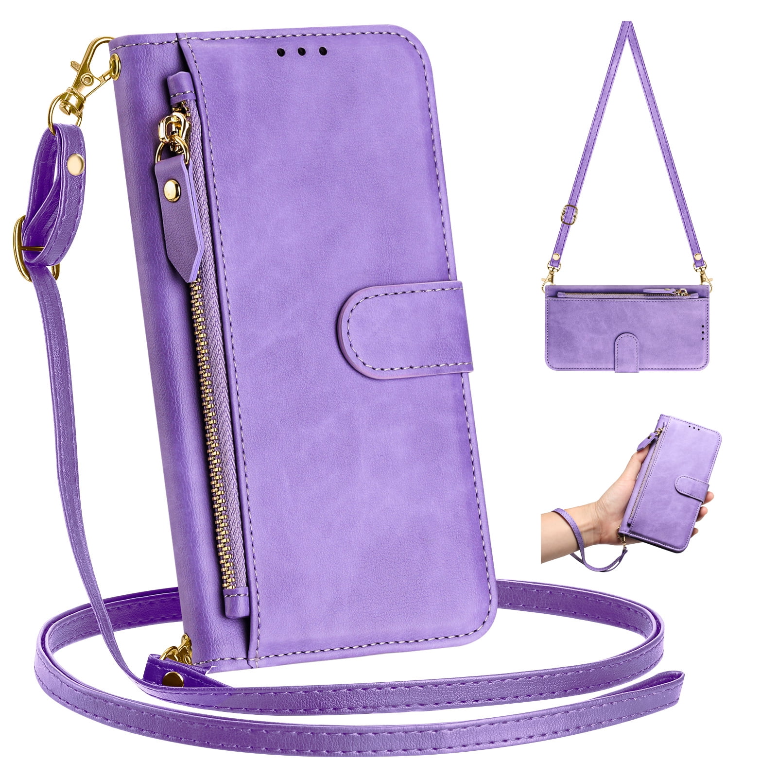 Crossbody Strap Wallet Phone Case for Moto G Stylus 5G (2025), PU ...
