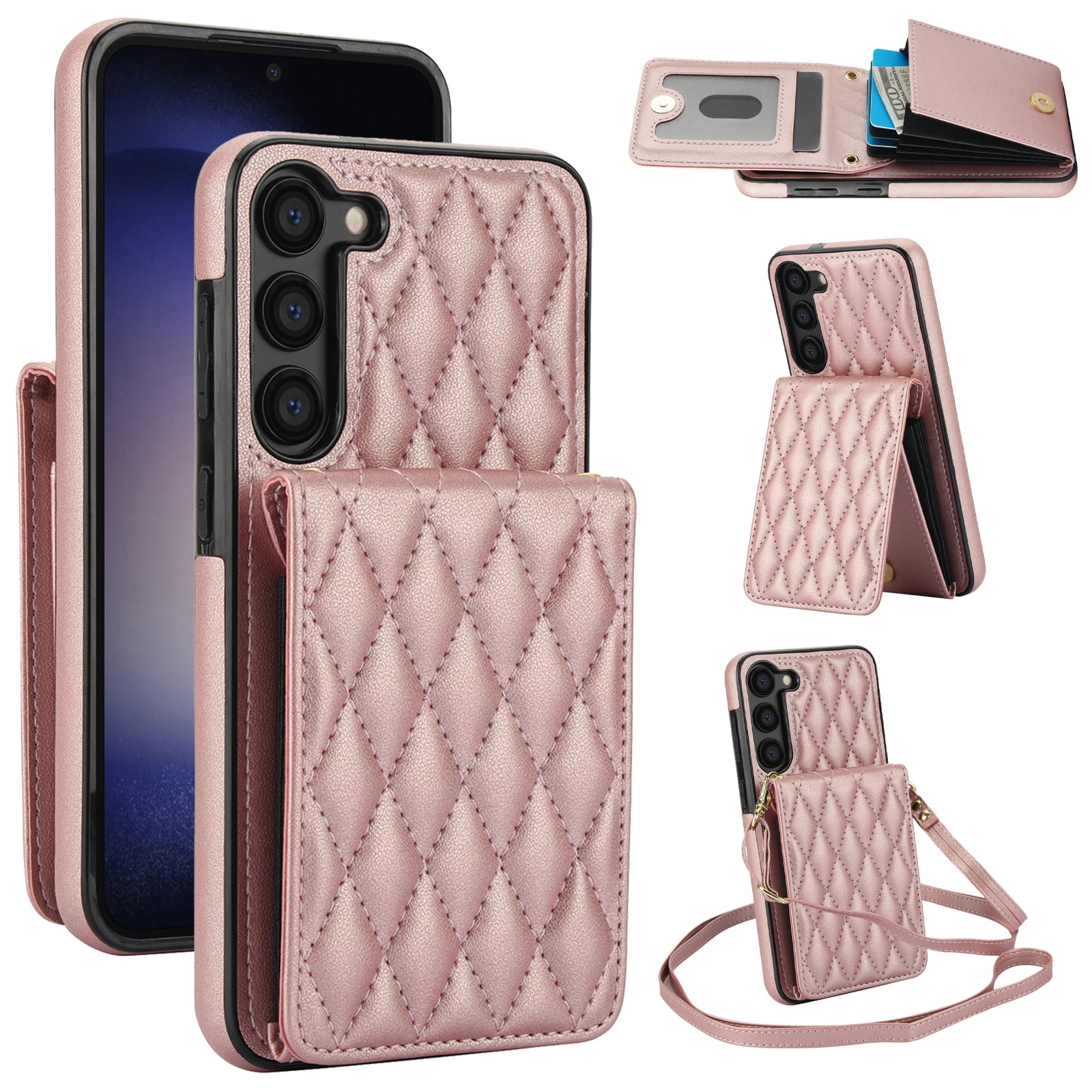 Crossbody Wallet Case for Samsung Galaxy S23, RFID Blocking Protective ...