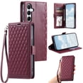 Crossbody Wallet Case For Samsung Galaxy S24+, Multi-Functional Quilted ...