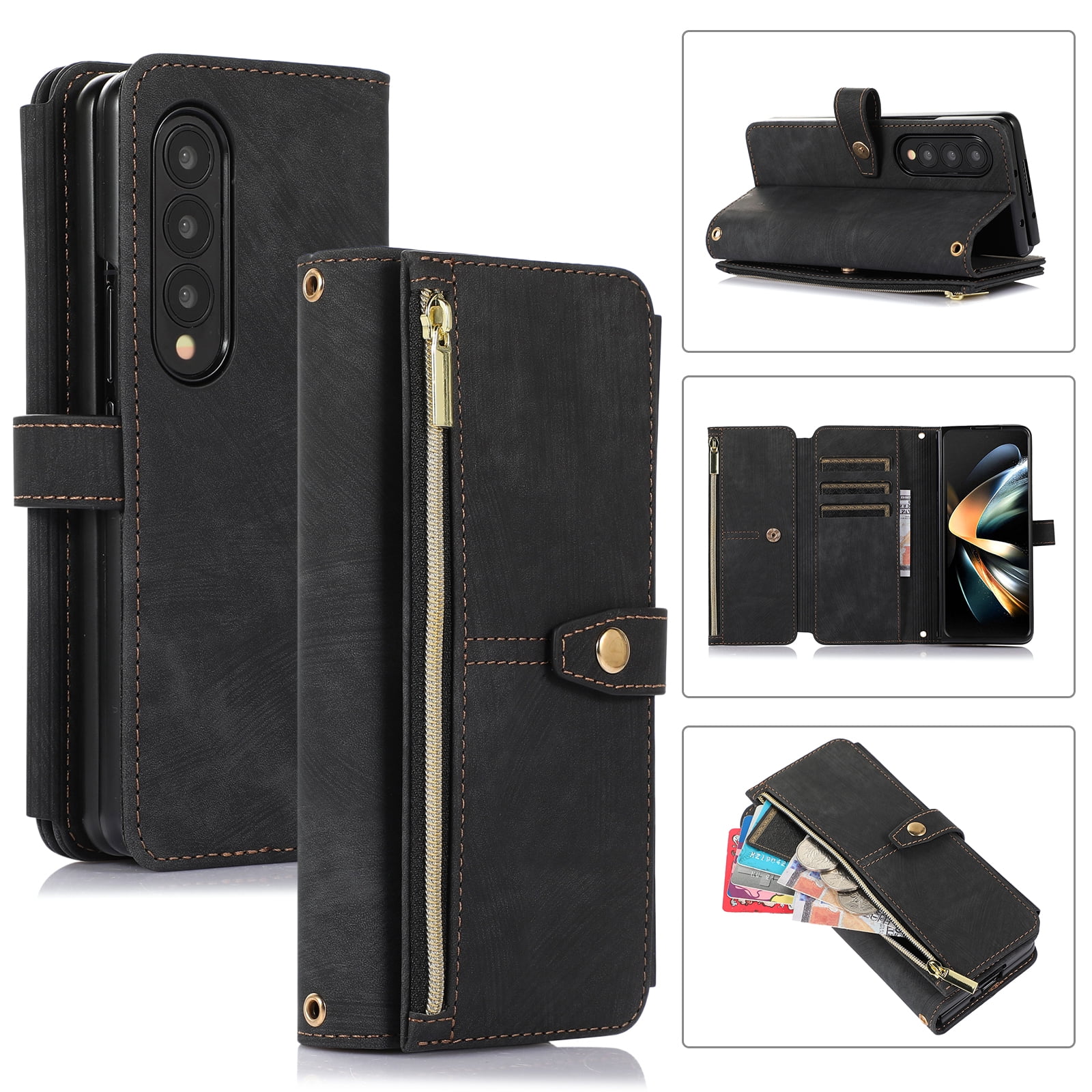 Crossbody Wallet Case for Samsung Galaxy Z Fold 4, Shoulder Strap ...