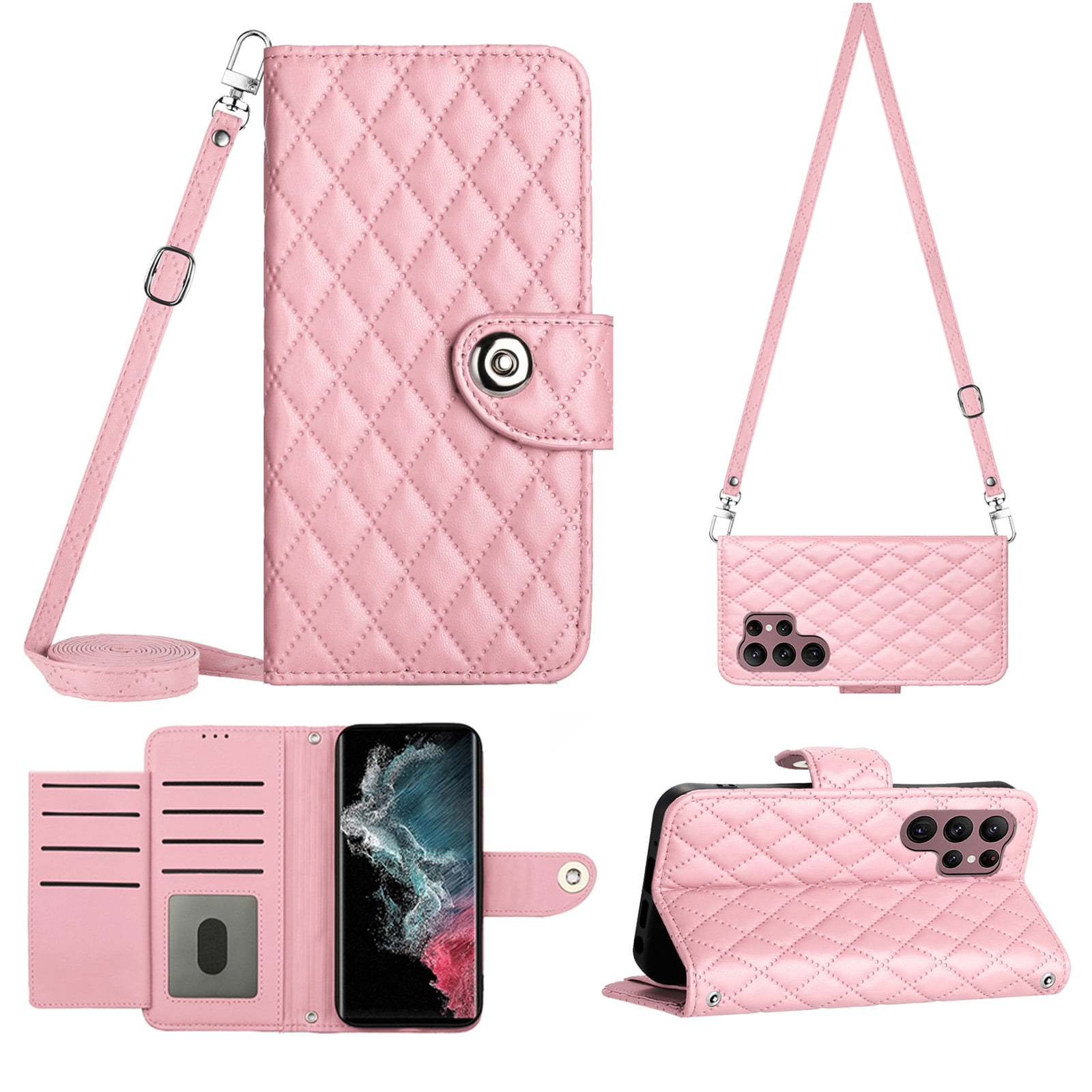 Crossbody Wallet Case for Samsung S23 Ultra RFID Blocking Elegant ...