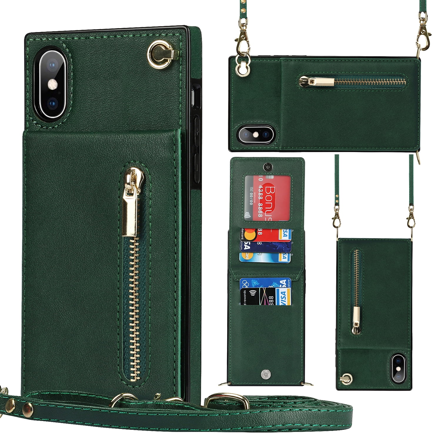 Crossbody Wallet Case for iPhone XS Max with Card Holders RFID ...