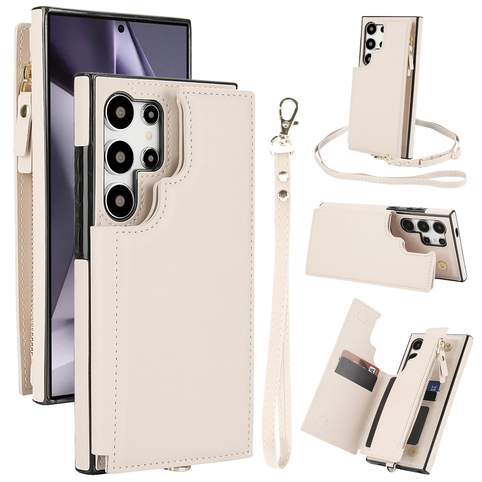 Crossbody Wallet Phone Case For Samsung Galaxy S24 Ultra with Card ...