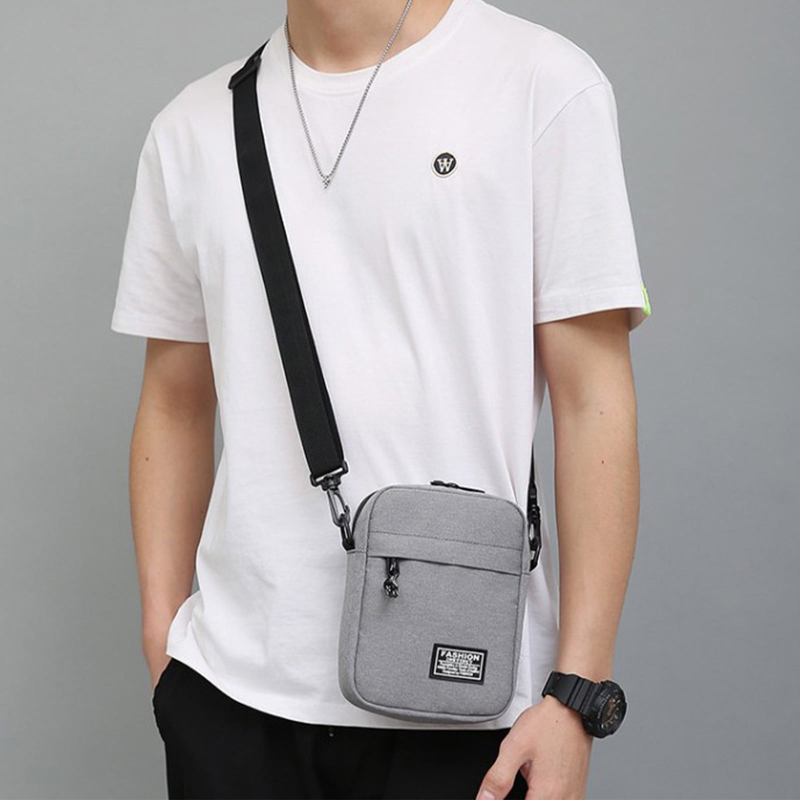 Crossbody Water-Resistant Sling Bag,Adjustable One Strap Purse,Earphone ...