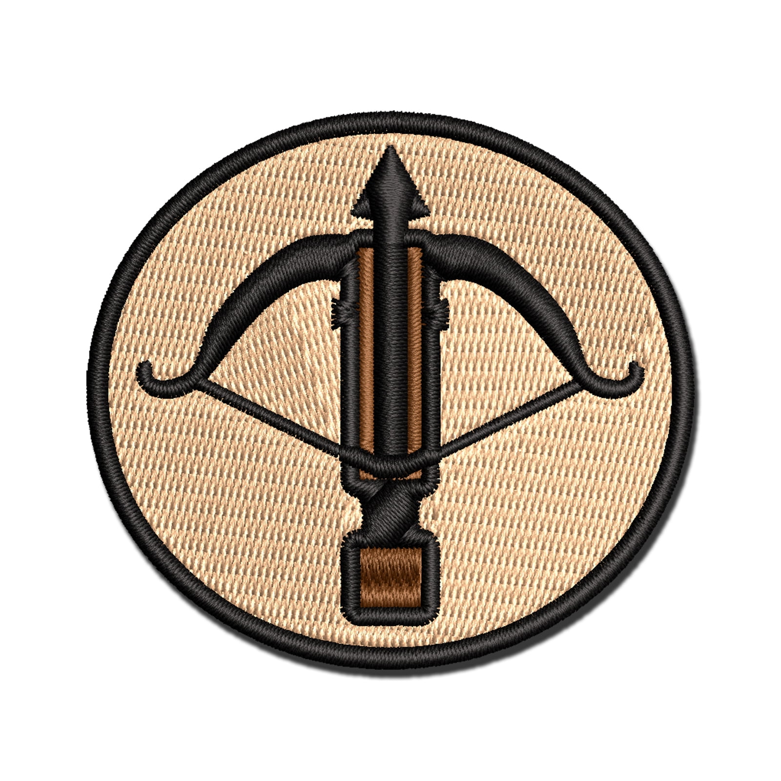 Crossbow Archer Ranged Weapon Applique Multi-Color Embroidered Iron-On ...