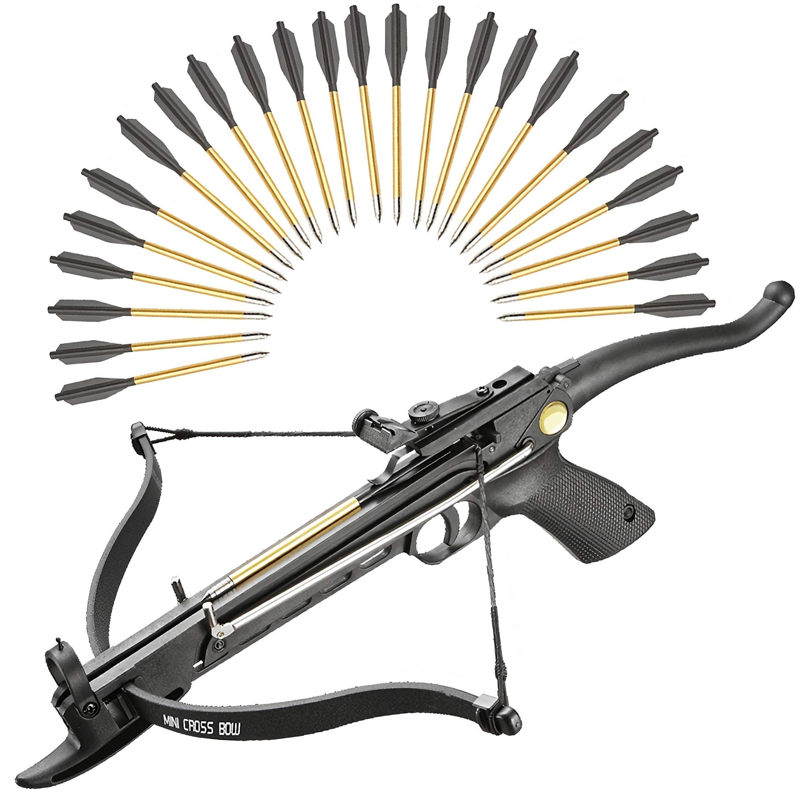 Crossbow Self-Cocking 80 Lbs with Adjustable Sight and Total of 27 ...