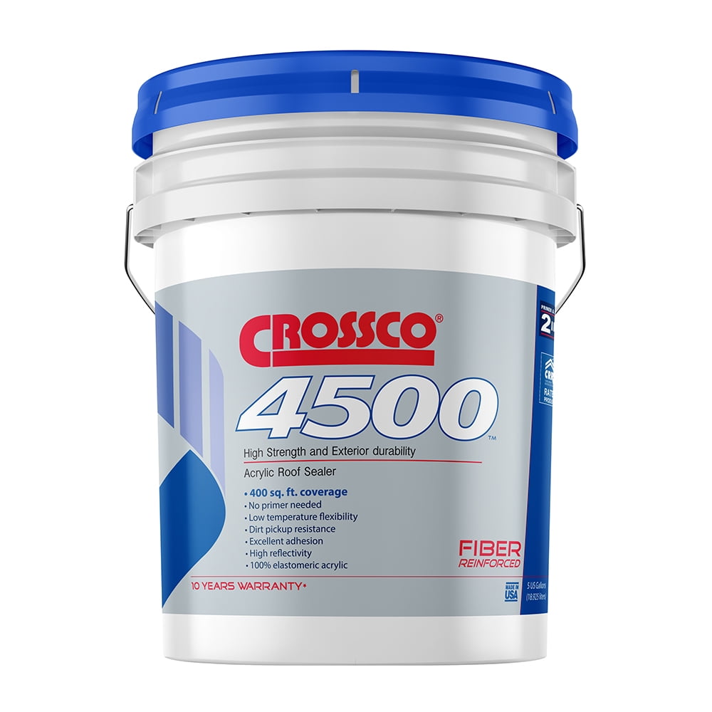 Crossco 4500 Fiber Reinforced Elastomeric Sealer and Roof Coating ...