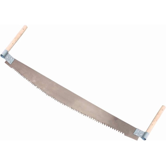 Crosscut Logging Saw, 6’ Two Man Crosscut Saw with Wooden Handles ...