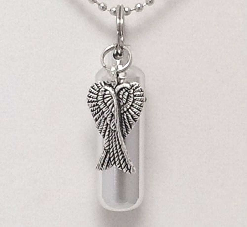 Crossed Angel Wings Personal Anointing Oil or Holy Water Keychain with ...