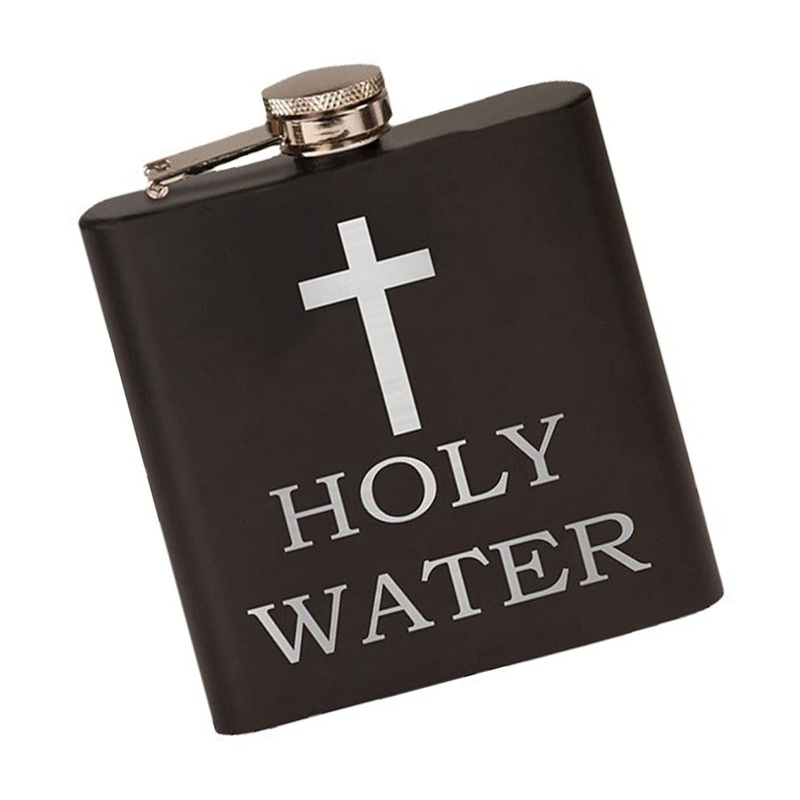 Crossed Pattern Holy Water Flask Bottle In Stainlessed Steel Hip With ...