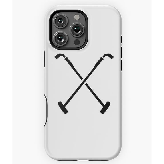 Crossed Polo Mallets Sport Phone Case for iPhone 16 15 14 13 12 11 Pro ...