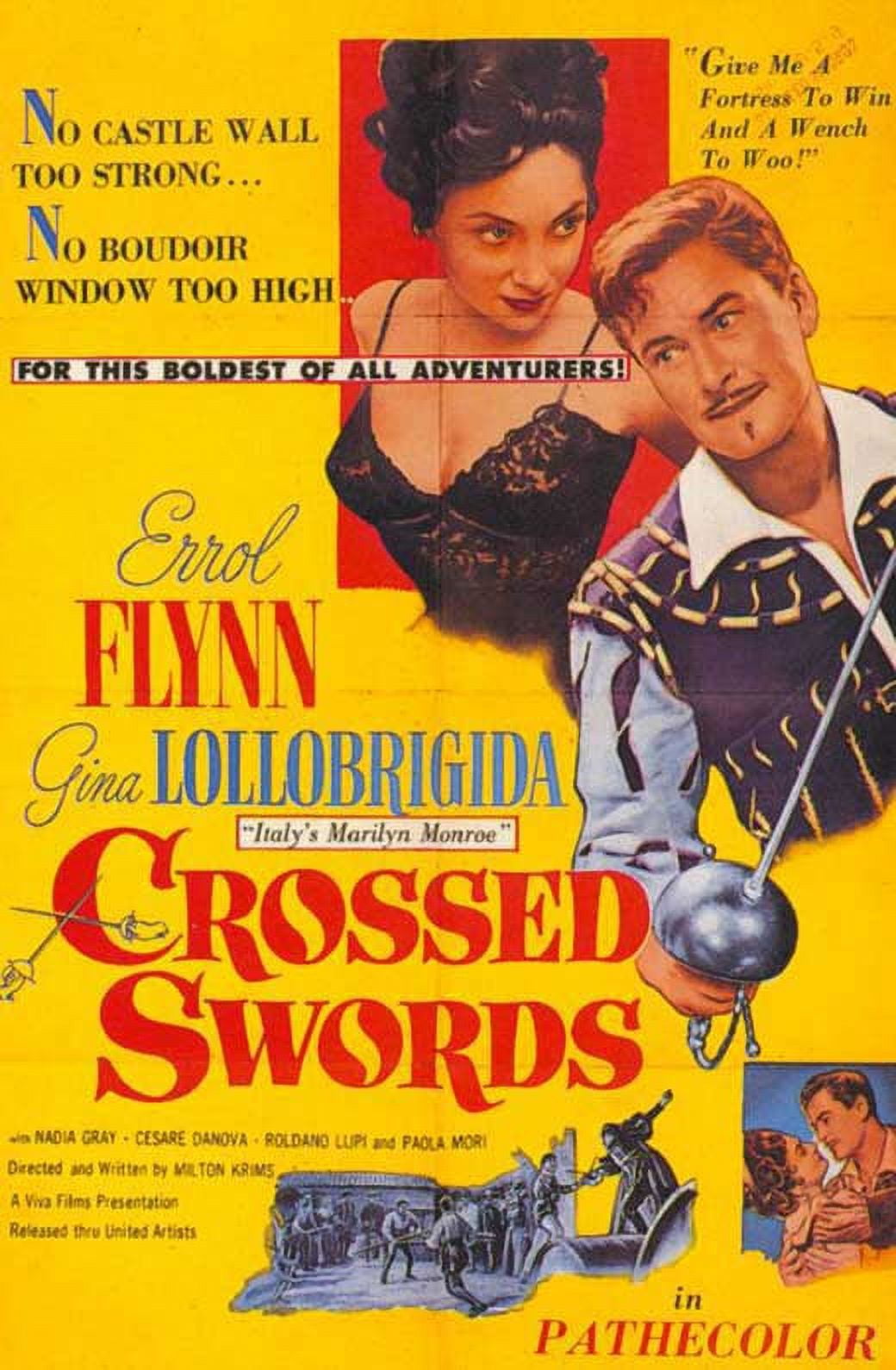 Crossed Swords - movie POSTER (Style B) (27" x 40") (1953) - Walmart.com