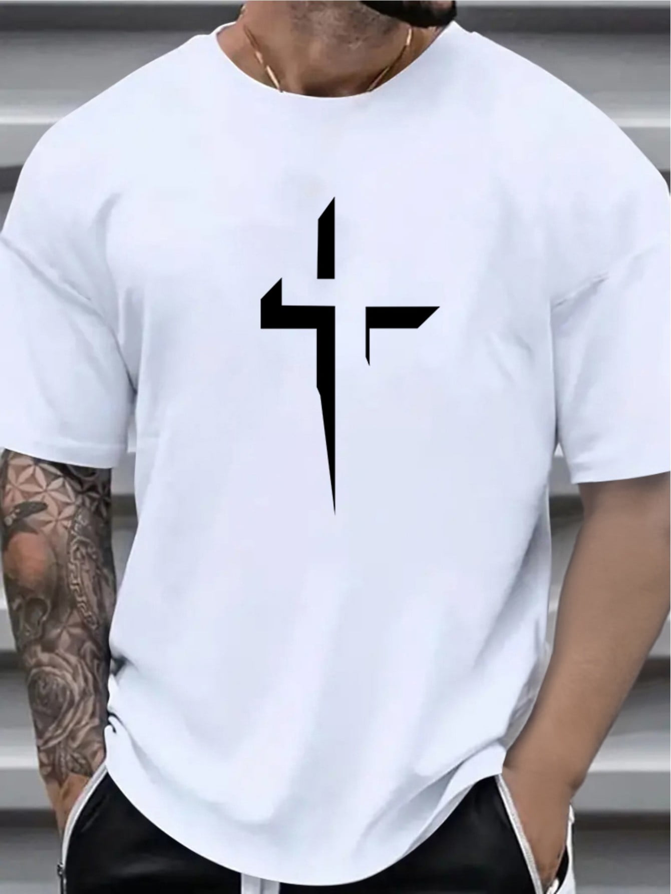 Crosses shirt, Tees for Men, Casual Short Sleeve T-shirt for summer ...