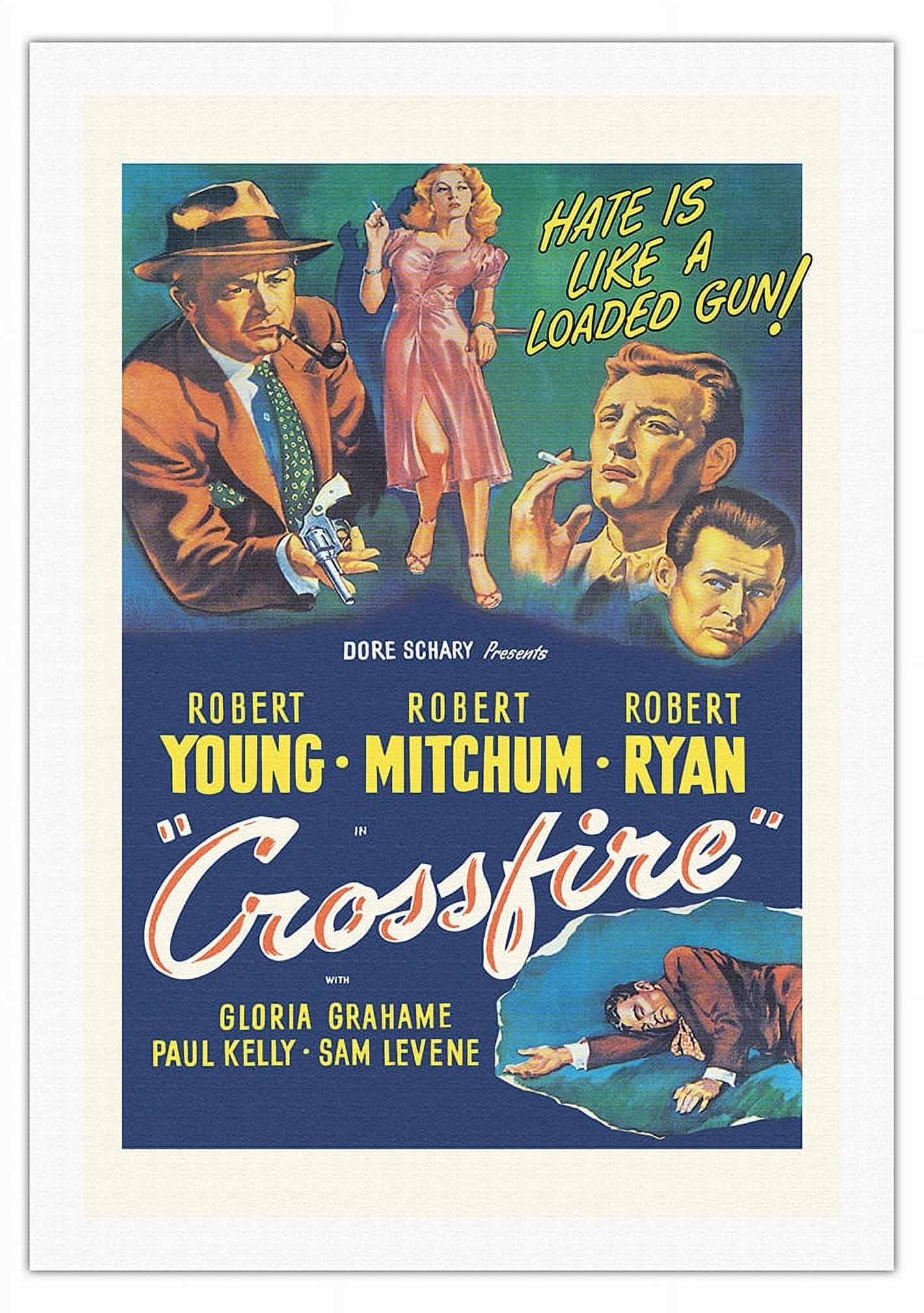 Crossfire - Starring Robert Young Robert Mitchum Robert Ryan and Gloria ...