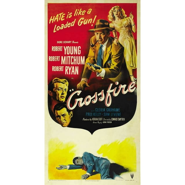 Crossfire - movie POSTER (Style A) (20" x 40") (1947) - Walmart.com