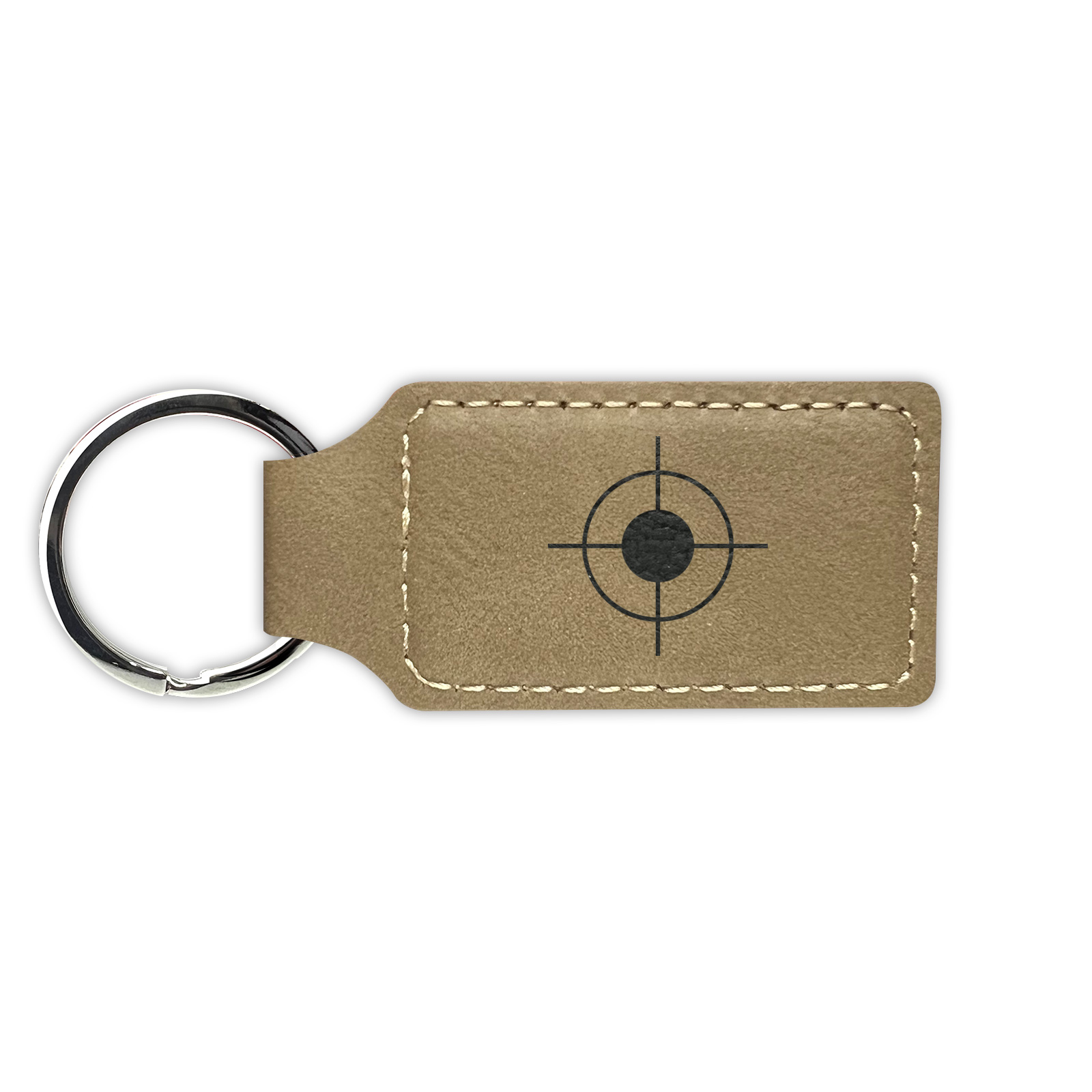 Crosshairs Keychain Leatherette Rectangle - Laser Engraved - Many ...