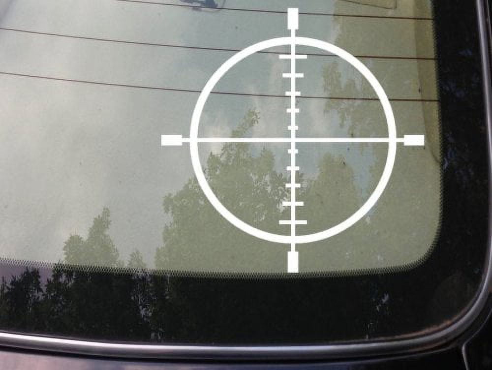 Crosshairs Scope Decal 5" choose color! vinyl sticker CH4 hunting ...
