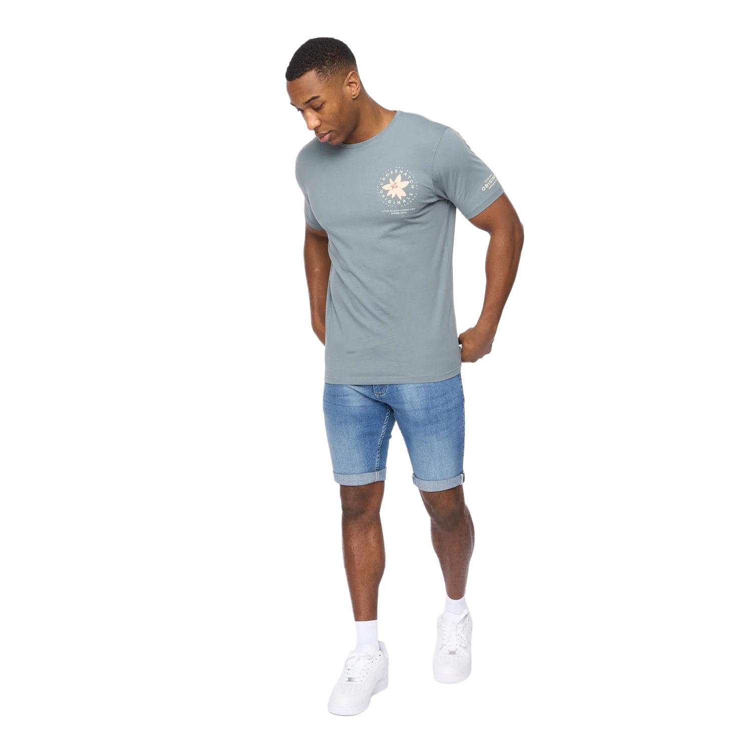 Crosshatch Mens Flowers T-Shirt - Walmart.com
