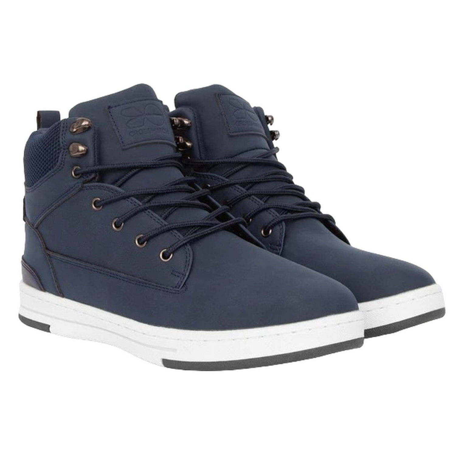 Crosshatch Mens Staiger Leather Sneakers - Walmart.com