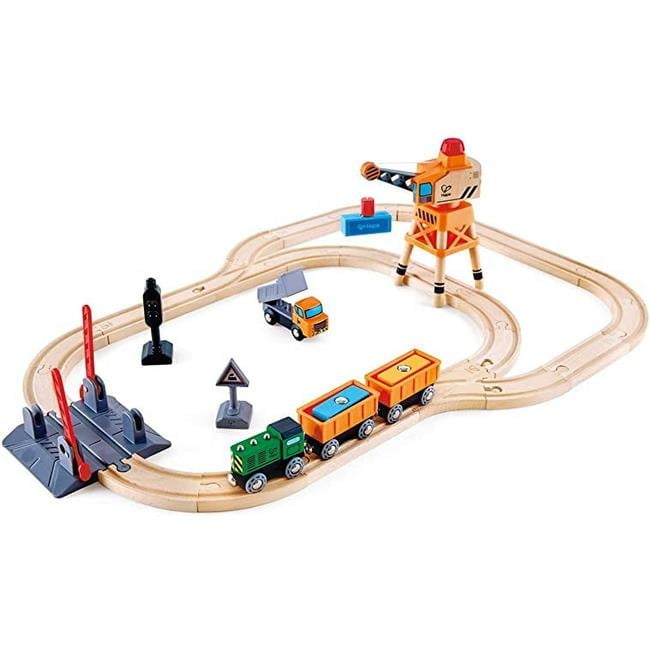 Crossing & Crane Set Wood Toy, Multi Color - 34 Piece - Walmart.com