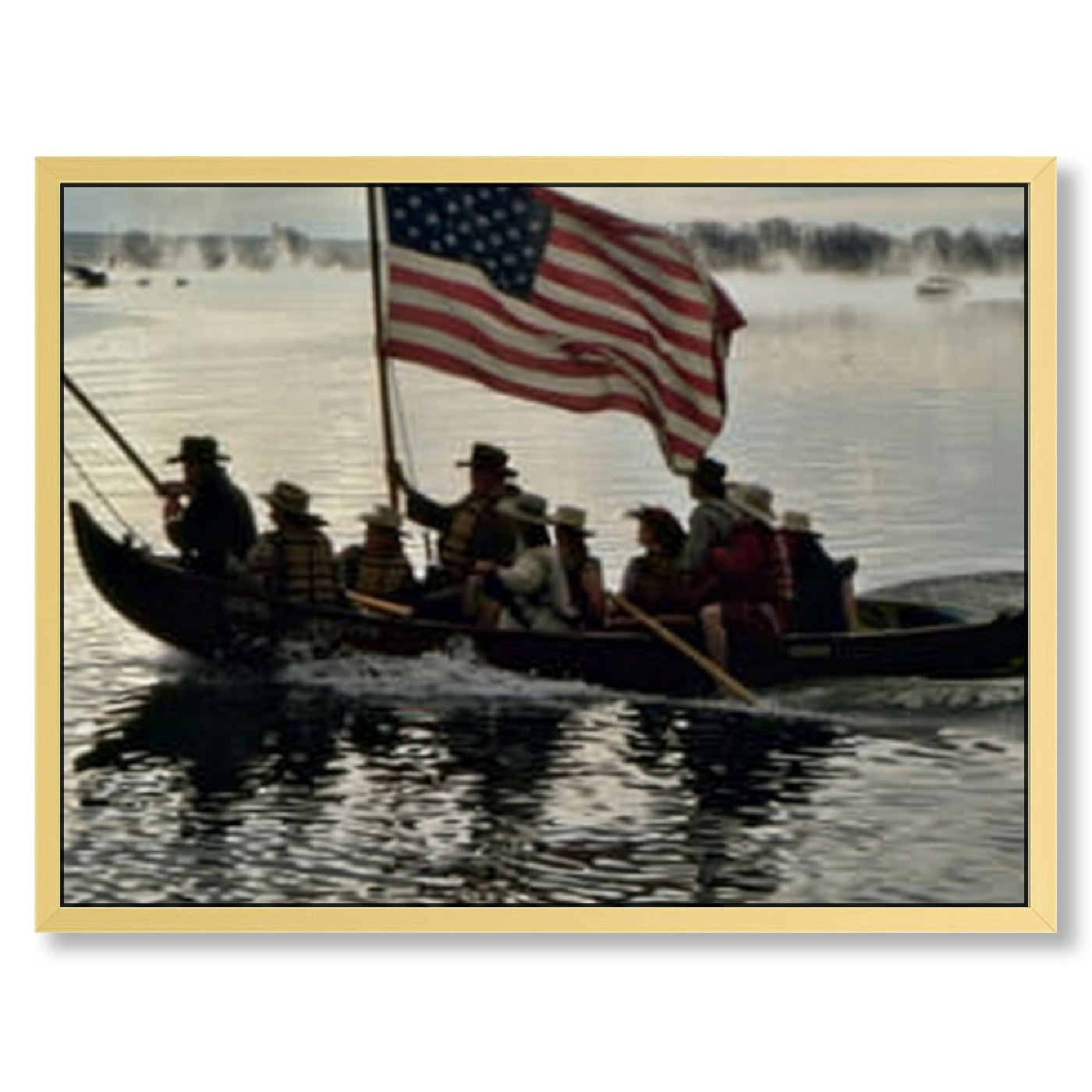 Crossing Delaware River Emanuel Leutze Modern Wall Art Poster Gift HD ...