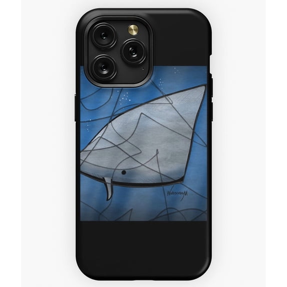 Crossing Lines 24 The Whale Minimalist Graphic Art A1769 Phone Case for ...