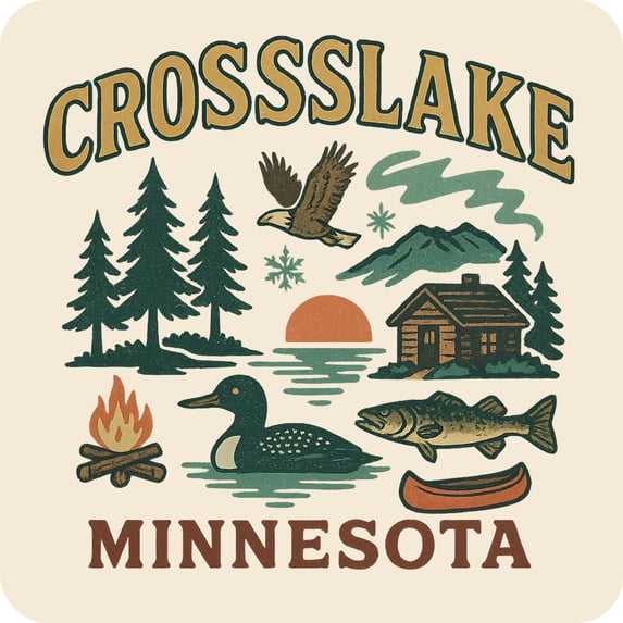 Crosslake Minnesota Keepsakes Souvenir Vinyl Sticker – Destination ...