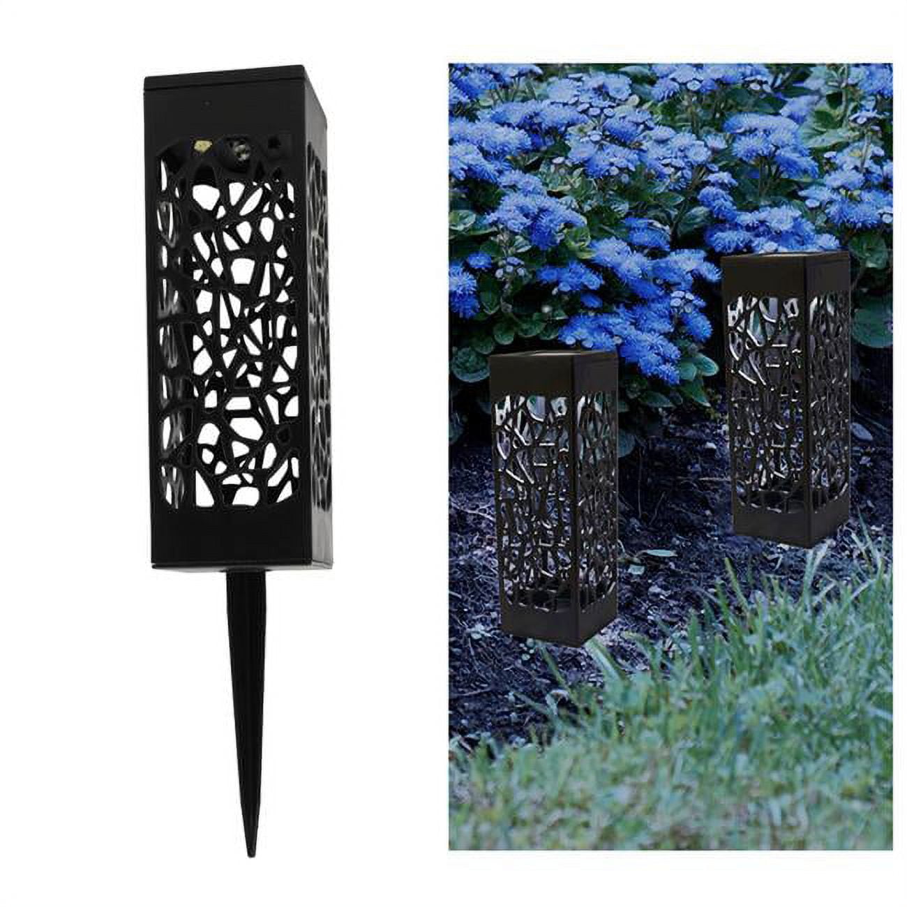 Crosslight M-PSD1618972I- 4PK Rectangular Plastic Pathway Solar Light ...