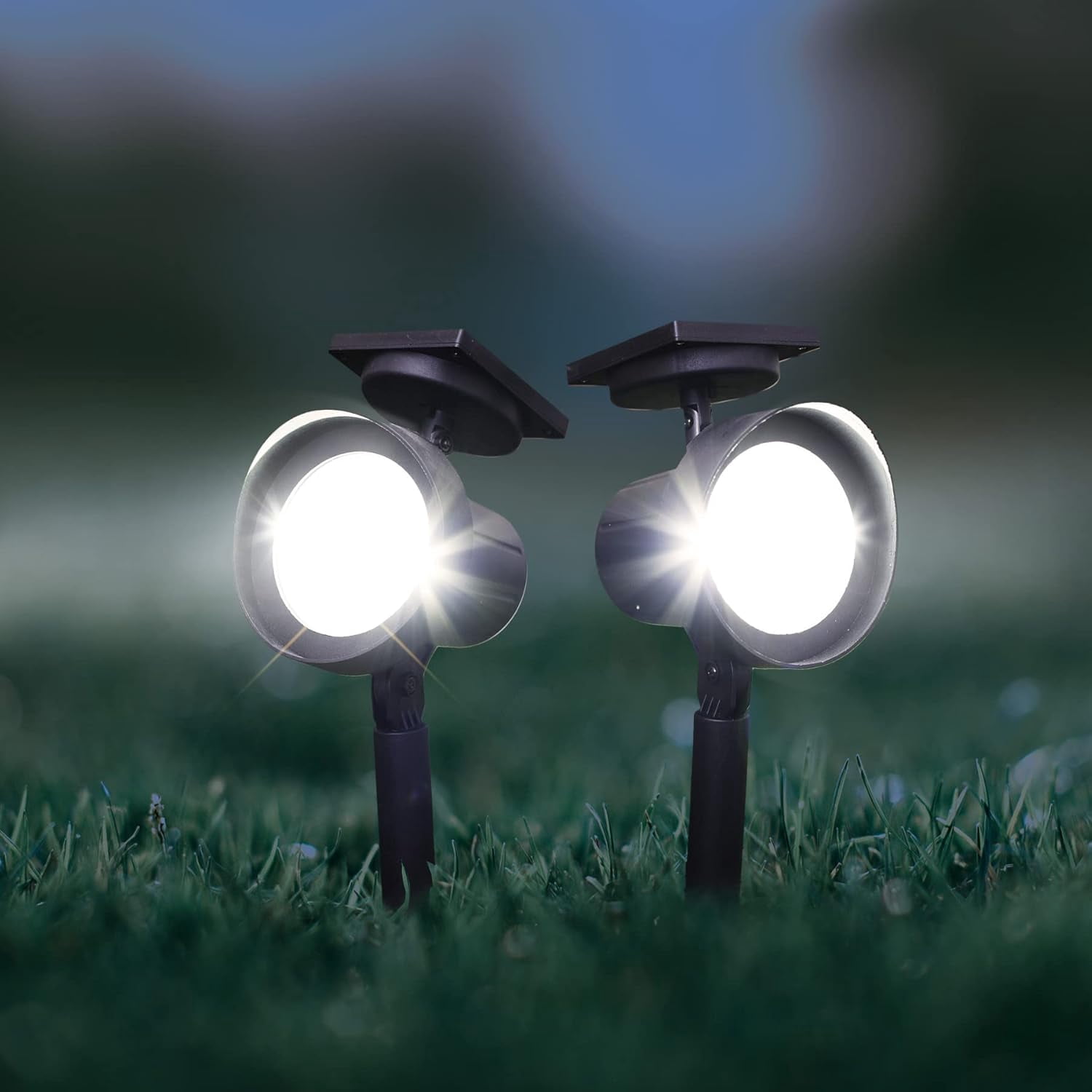 Crosslight Outdoor Solar Warm White LED Weatherproof Spot Light for ...