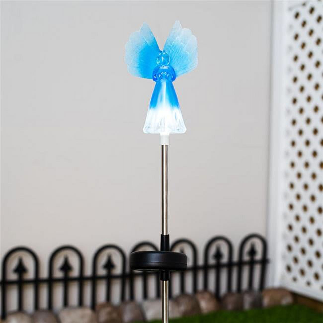 Crosslight SSS210019AB - Blue Angel Solar Light Garden Stake, Blue ...