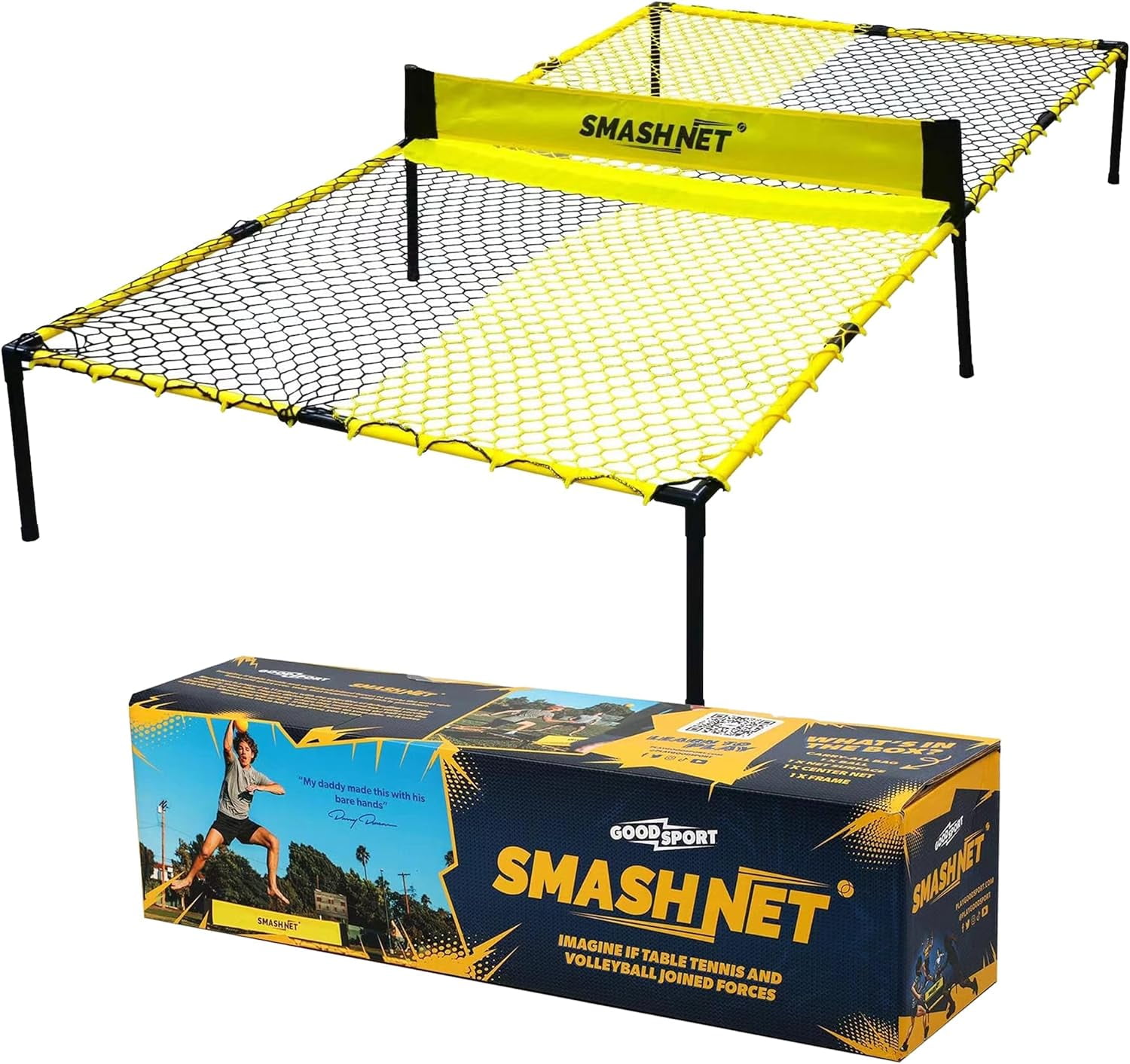 CROSSNET Smashnet Outdoor Volleyball/Table Tennis Net Sport Training ...