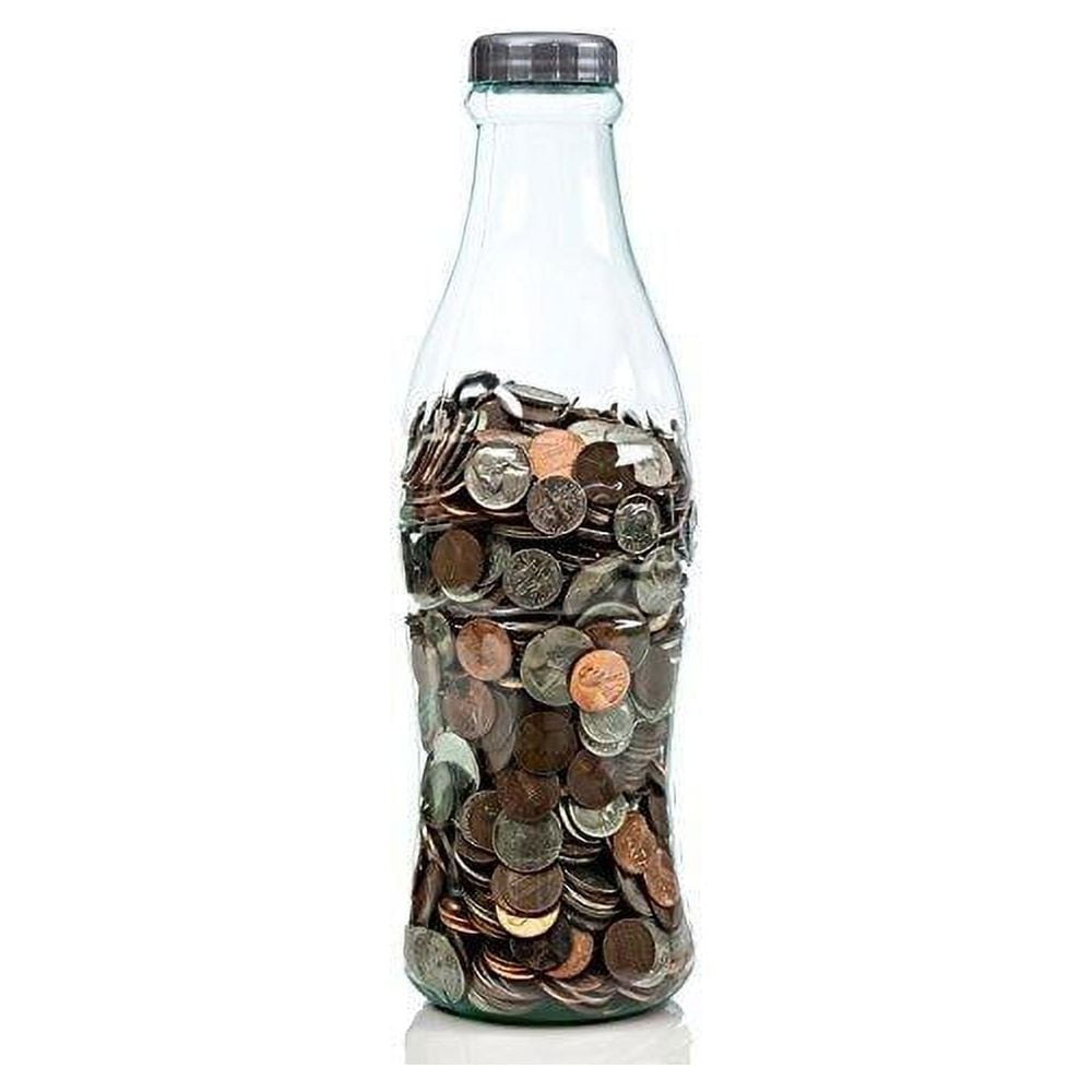 Crossroads Coca-Cola Licensed Clear Plastic Money Jar with Penny ...