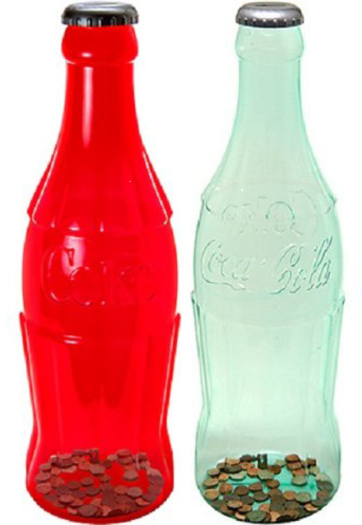 Coca-Cola Official Licensed 23-inch Tall, 7-inch Diameter Clear and Red ...