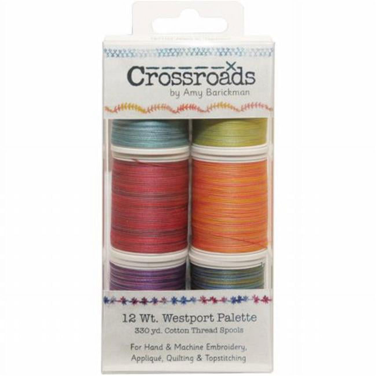Sulky, Designer Crossroads Denim 6 Spool Thread Kit (330yds) - Walmart.com