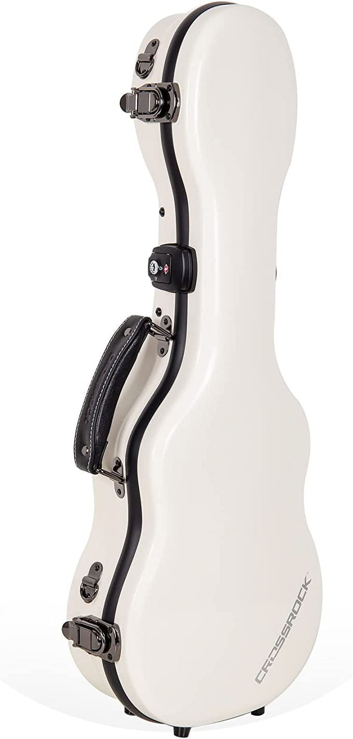 Crossrock 23" Deluxe Portable Concert Ukulele Hard Case Fiberglass with ...