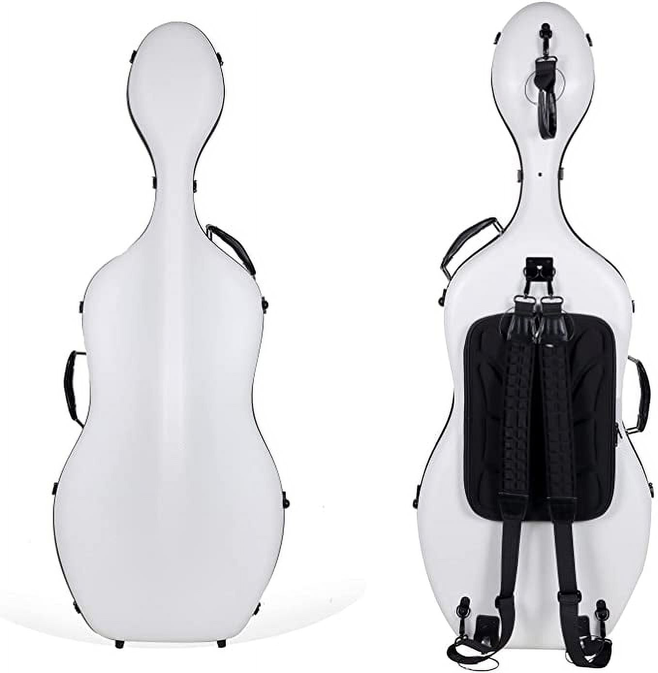 Crossrock 4/4 Cello Case,Carbon Fiber Composite with Wheels and ...