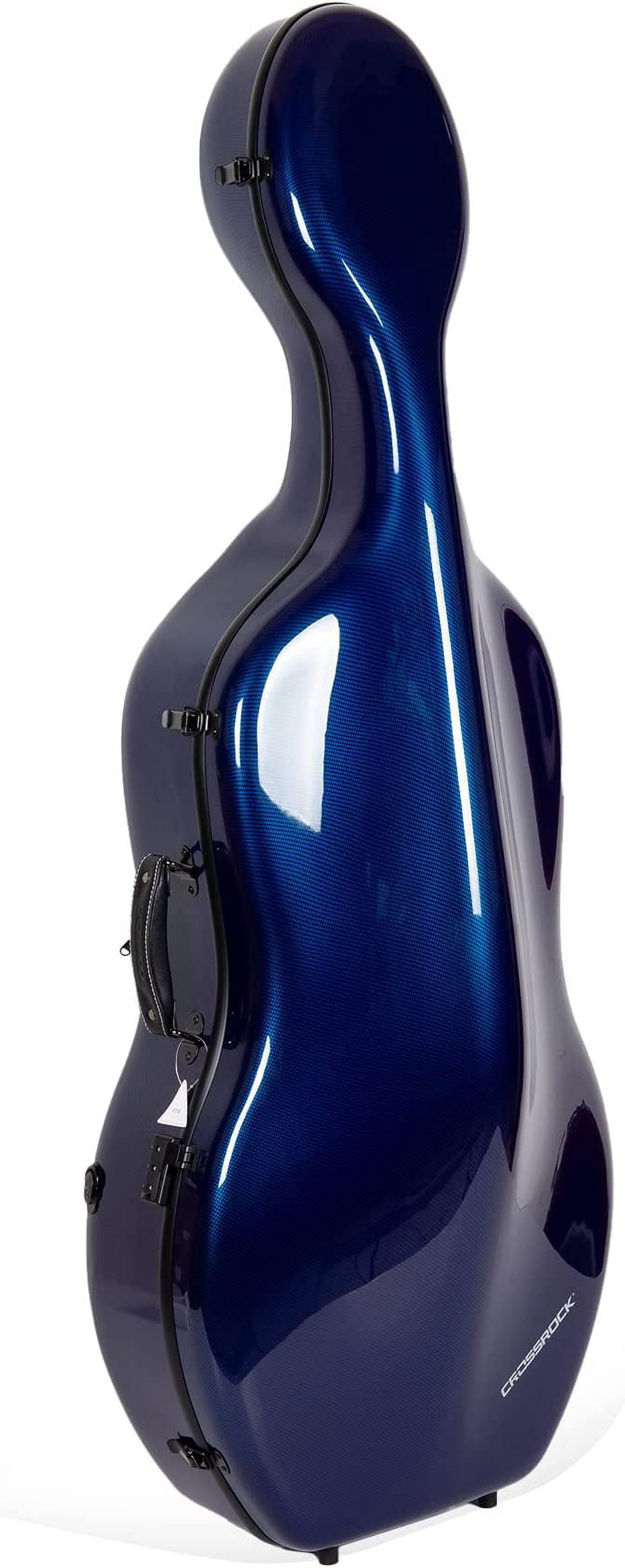 Crossrock 4/4 Cello Case Composite Carbon Fiber Hardshell with Shoulder ...