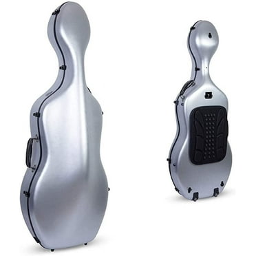 Crossrock 4/4 Full-Size Cello Case, 100% Carbon Fiber, 7 Lb Lightweight ...