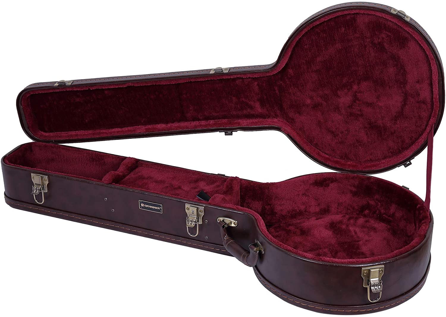 Crossrock 5 String Resonator Banjo Hard Case Multi-layer Wood Hardshell ...