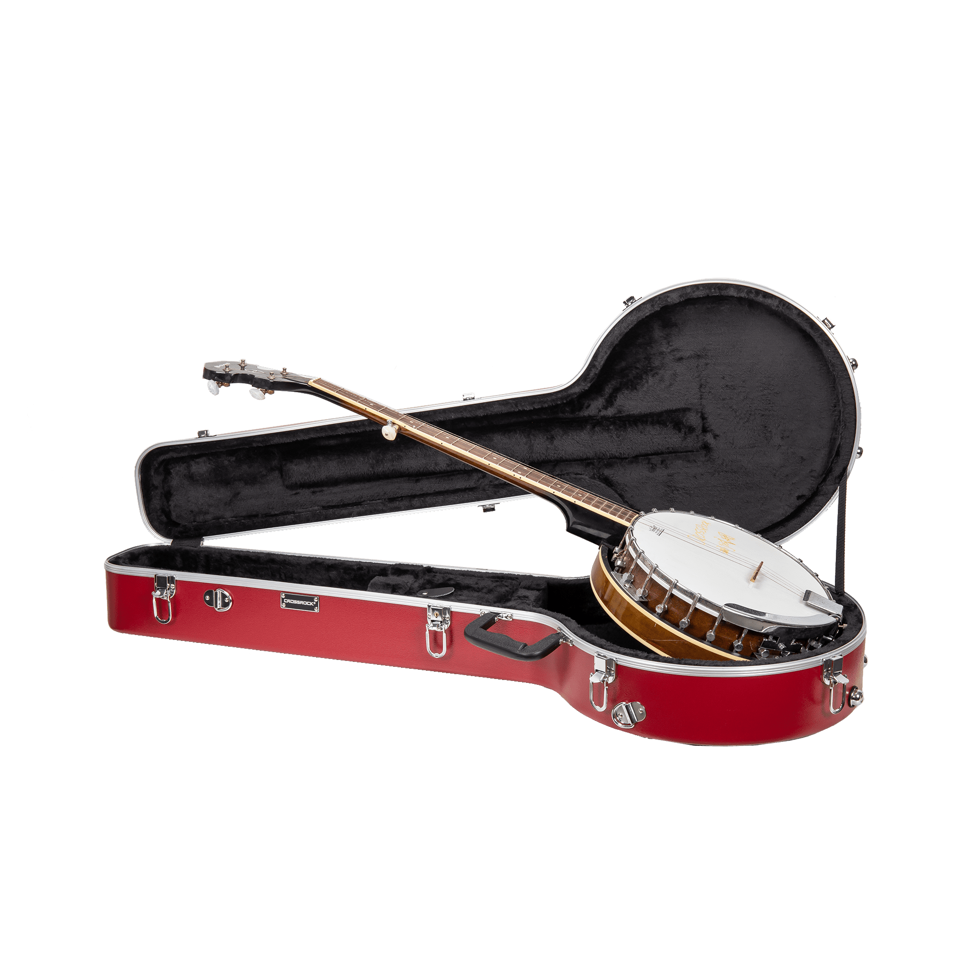 Crossrock 5-String Resonator & Gibson Tenor Banjo Case | ABS Molded ...