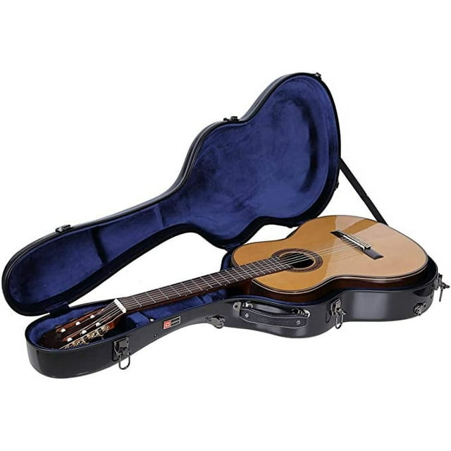 Crossrock Acoustic Classical Guitar Case, 4/4 Full Size, Deluxe ...