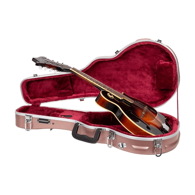 Crossrock F-style Mandolin Case | ABS Molded Hardshell with Security ...