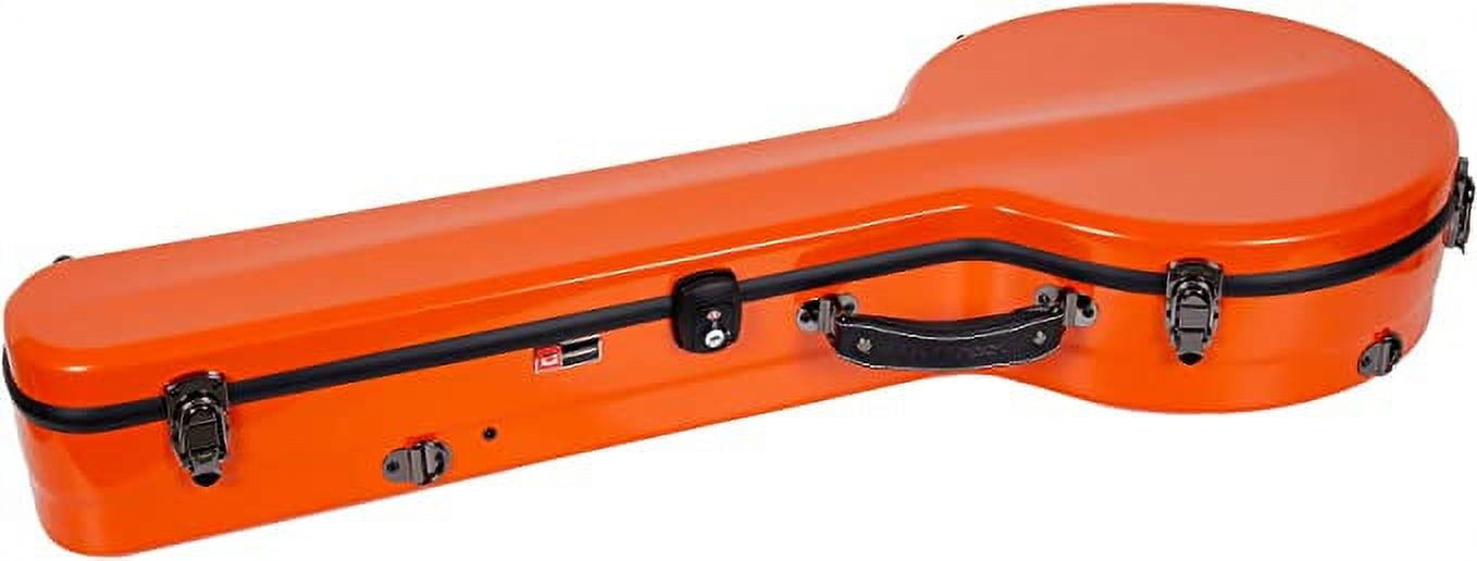 Crossrock Fiberglass Banjo Hard Case for 5-String Mastertone Banjo ...