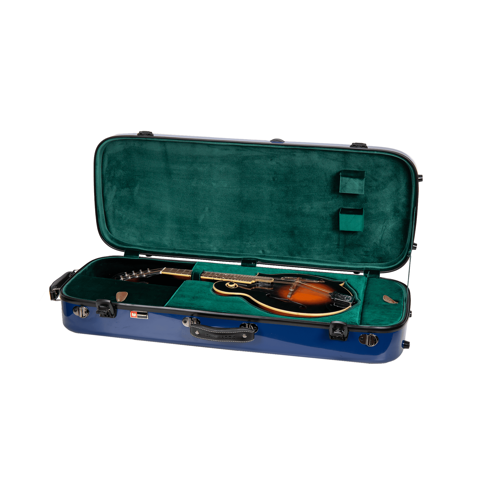 Crossrock Fiberglass Double Case- Universal to A&F style Mandolins ...