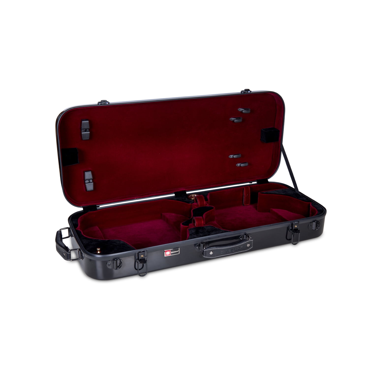 Crossrock Fiberglass Double Violin Case - Two 4/4 Violin, Backpack ...